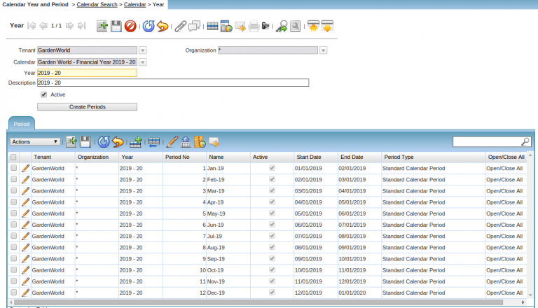 Compiere Financial Management