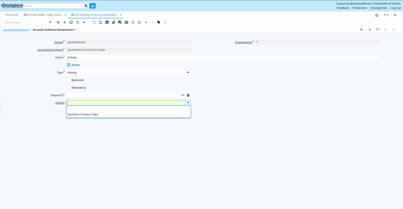 How Activity (ABC) Works in iDempiere - iDempiere