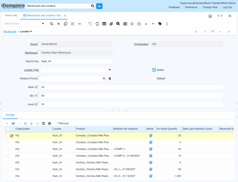 How Locators Work in iDempiere - iDempiere