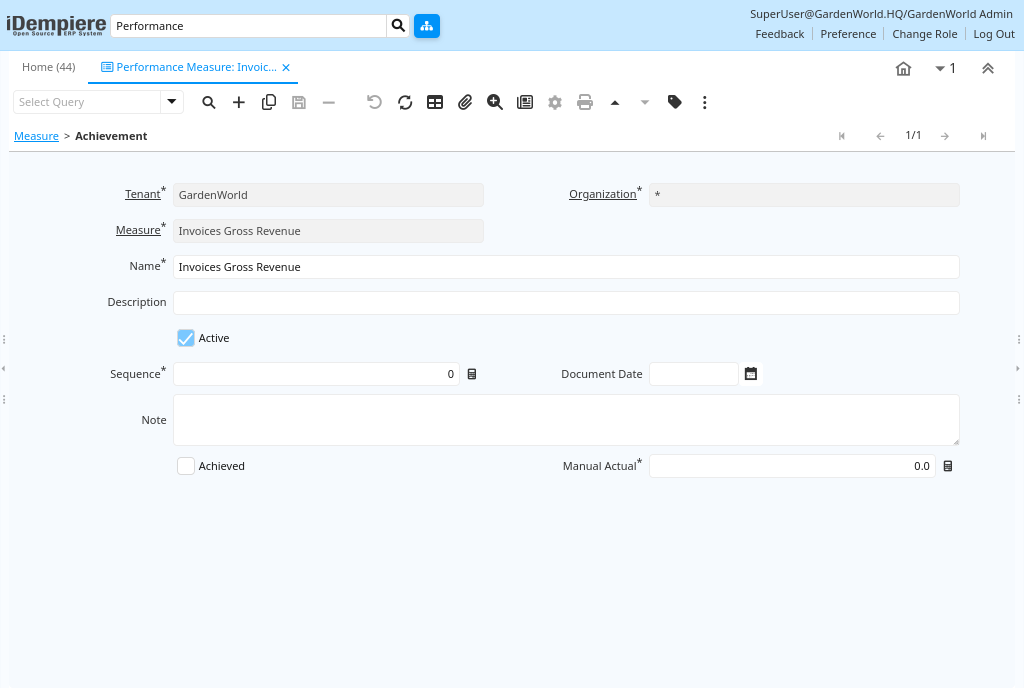 How Performance Measure Works in iDempiere - iDempiere