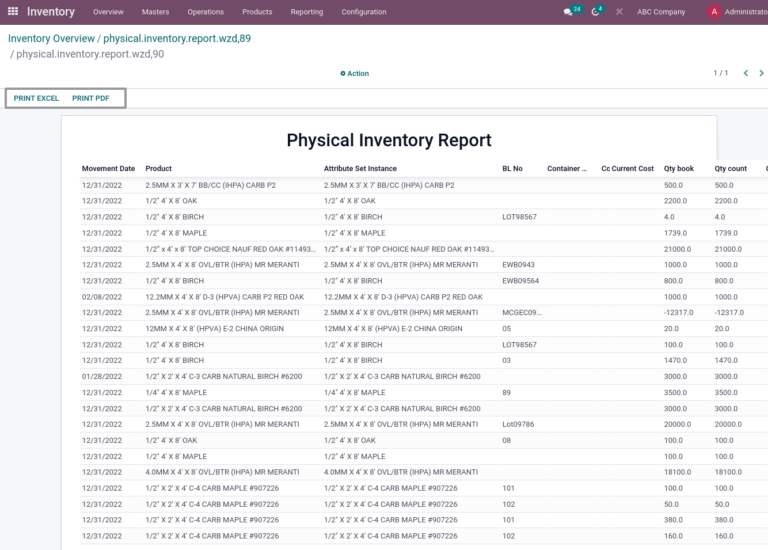 Odoo ERP for Timber Trading Inventory Management - TenthPlanet Technologies