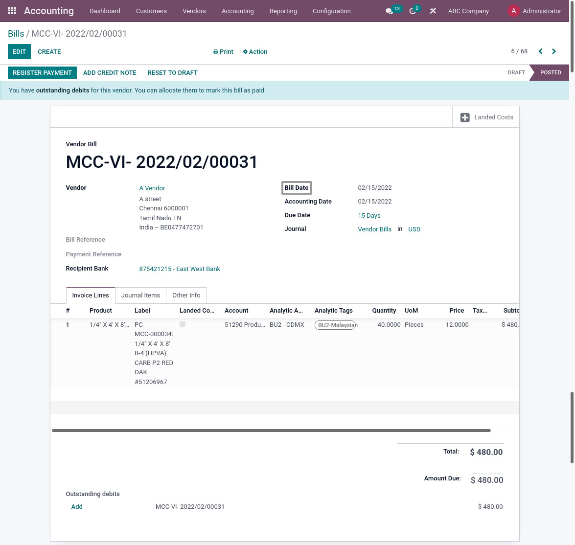 Odoo ERP for Timber Trading Accounting Management - TenthPlanet ...