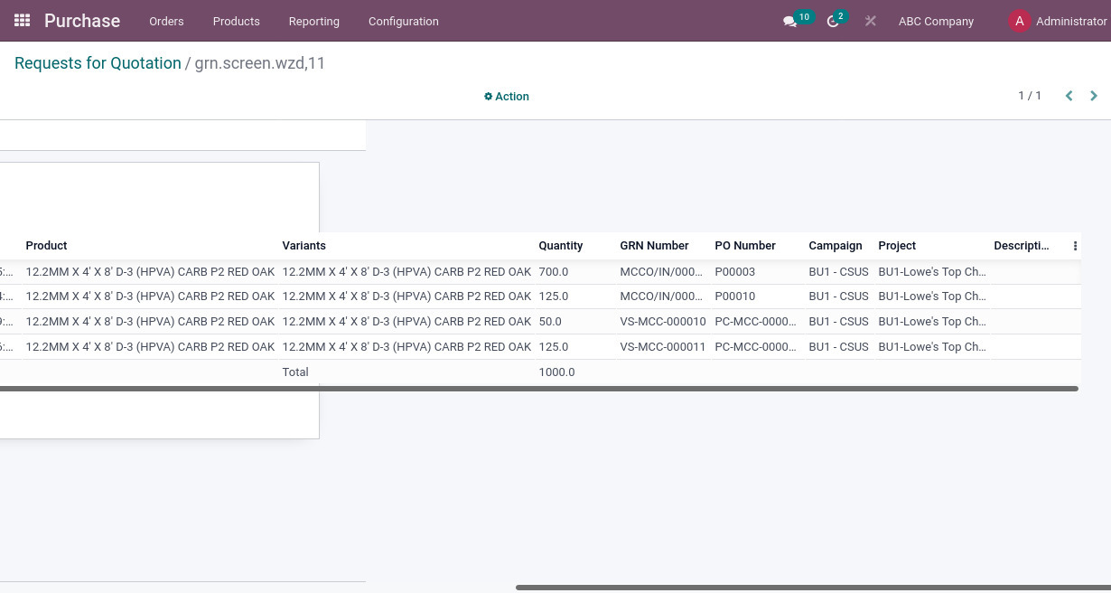 Odoo ERP for Timber Trading Purchase Management - TenthPlanet Technologies
