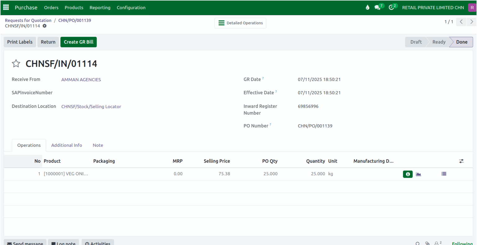 How to handle No tracking products in Odoo Good Receipt - TenthPlanet ...
