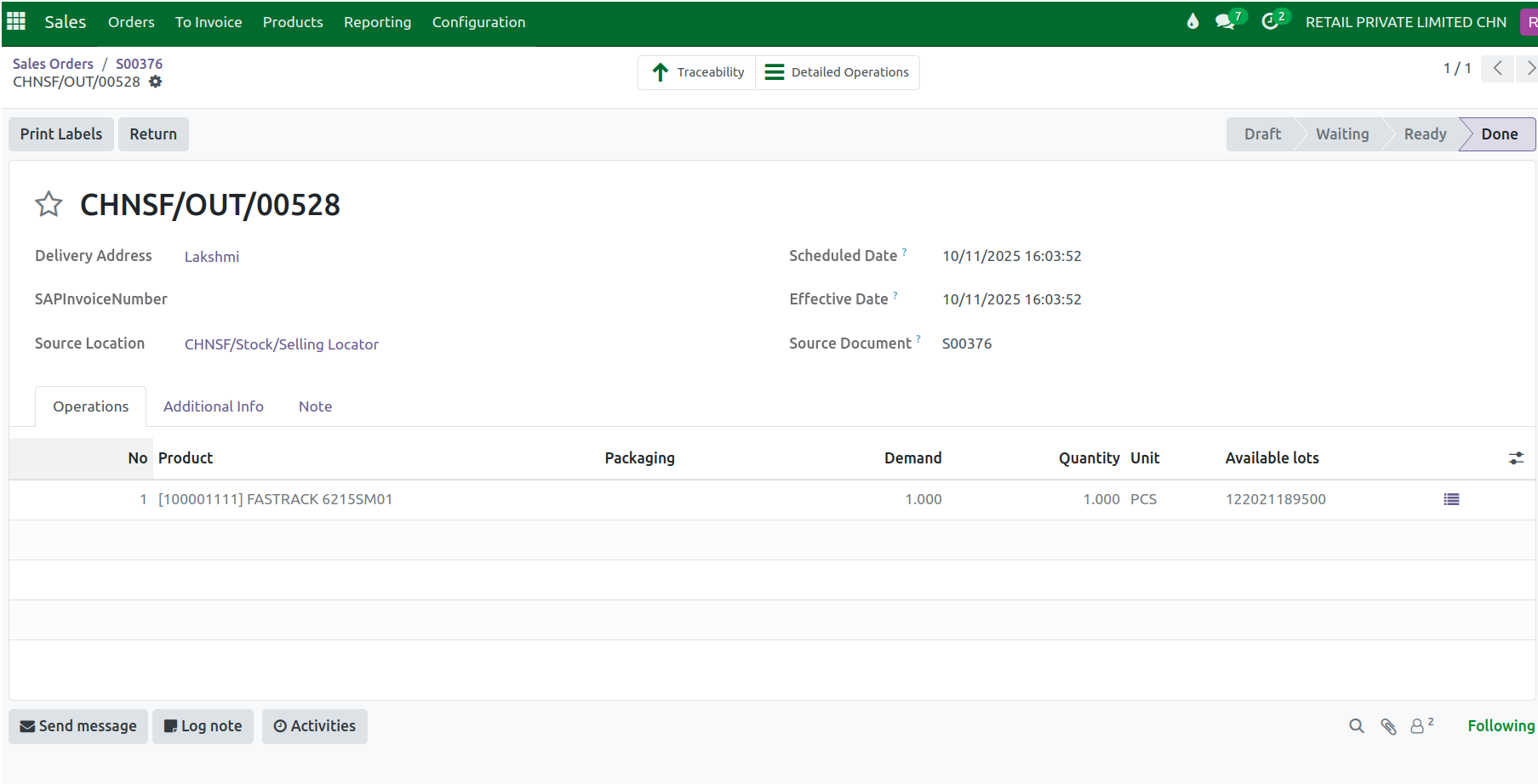 How to Create a Delivery Order from a Sales Order in Odoo - TenthPlanet ...