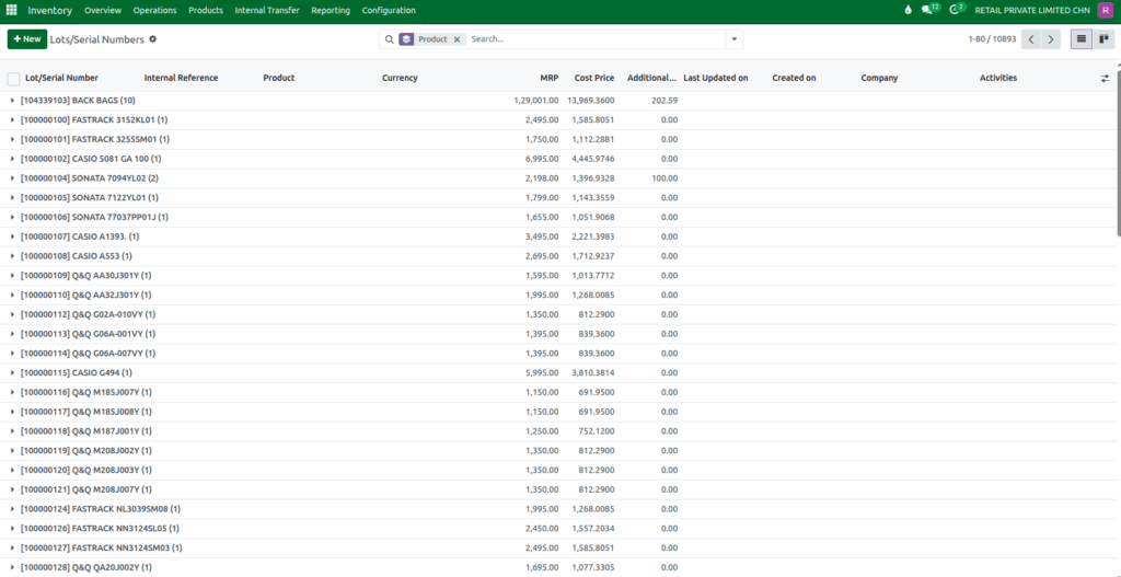How to Filter, Search and Group the Lot/Serial Number Master Data in ...